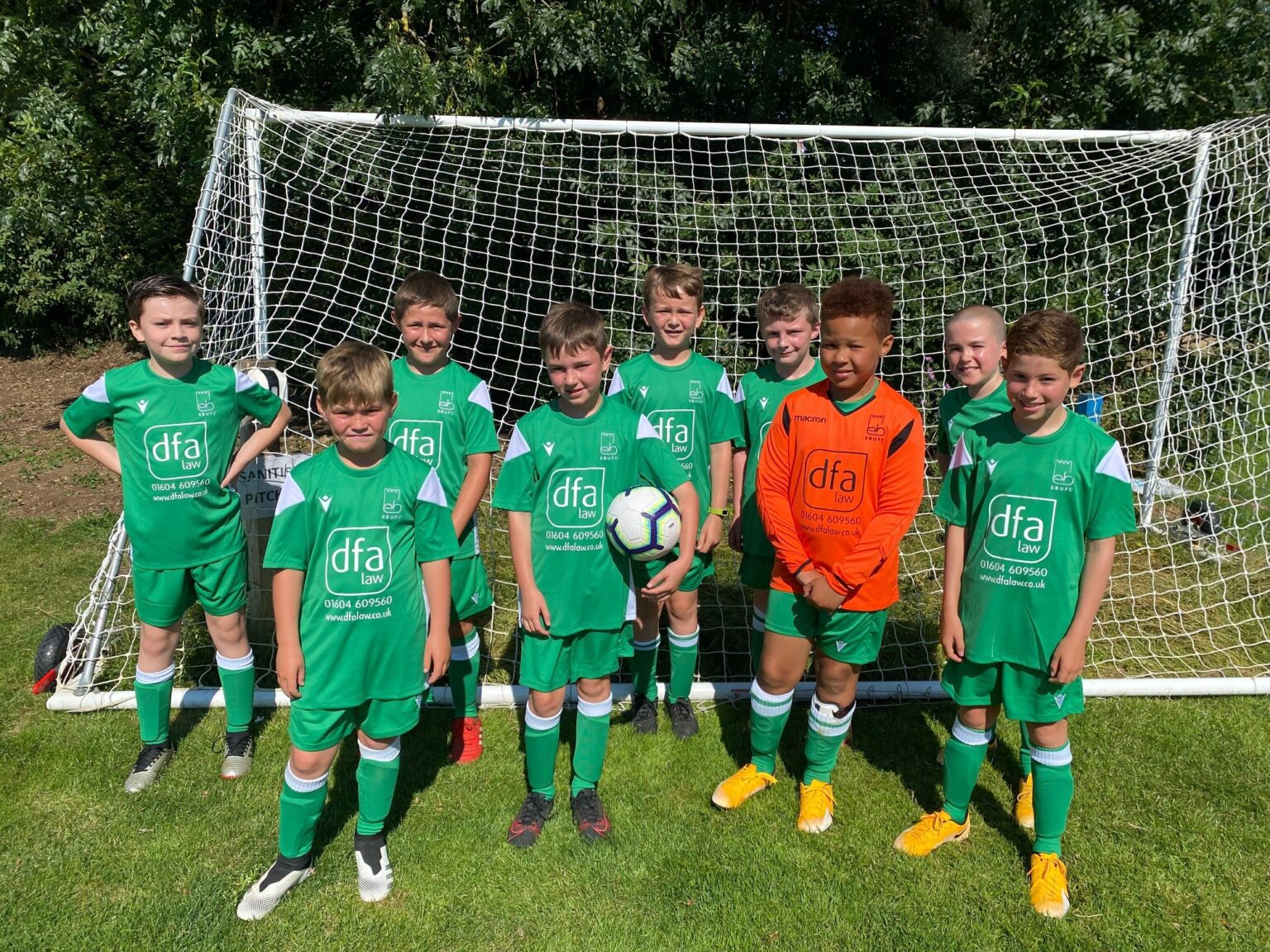 DFA Law Sponsor Earls Barton United U10's - DFA Law LLP Solicitors